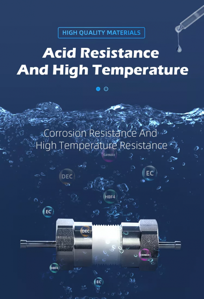 Coin Cell Test Device SS316 Coin Battery Research Swagelok Type Cell